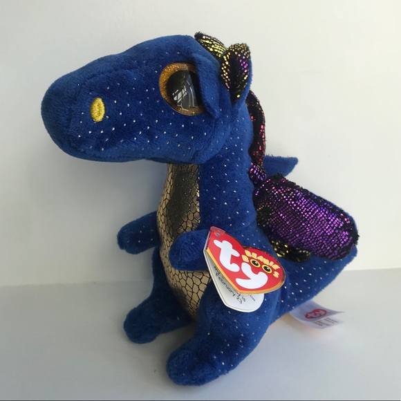 Ty | Toys | Ty Beanie Boo Saffire The Dragon | Poshmark